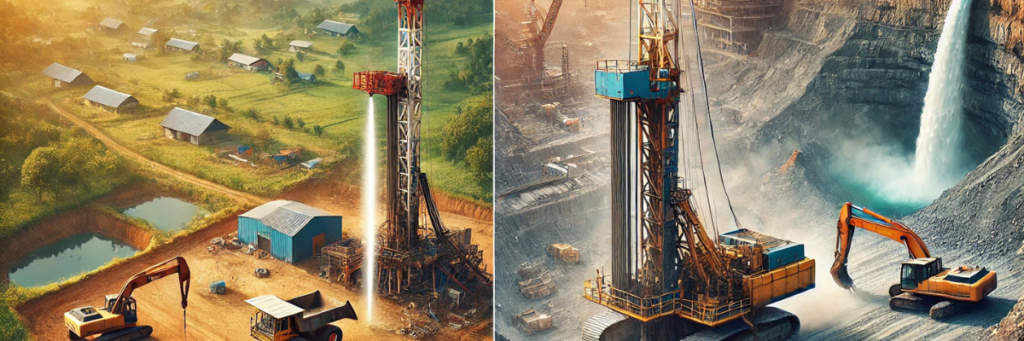 Borewell Drilling Rigs vs Mining Rigs | Synergy Rigs